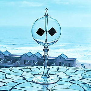 DORAMI Large Transparent Solar Power Crookes Radiometer Sun Light Energy Spinning Vanes Windmill Gift Home