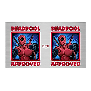 Marvel Deadpool Approved 17 oz Stainless Steel Water Bottle, 17 Ounce, Multicolored