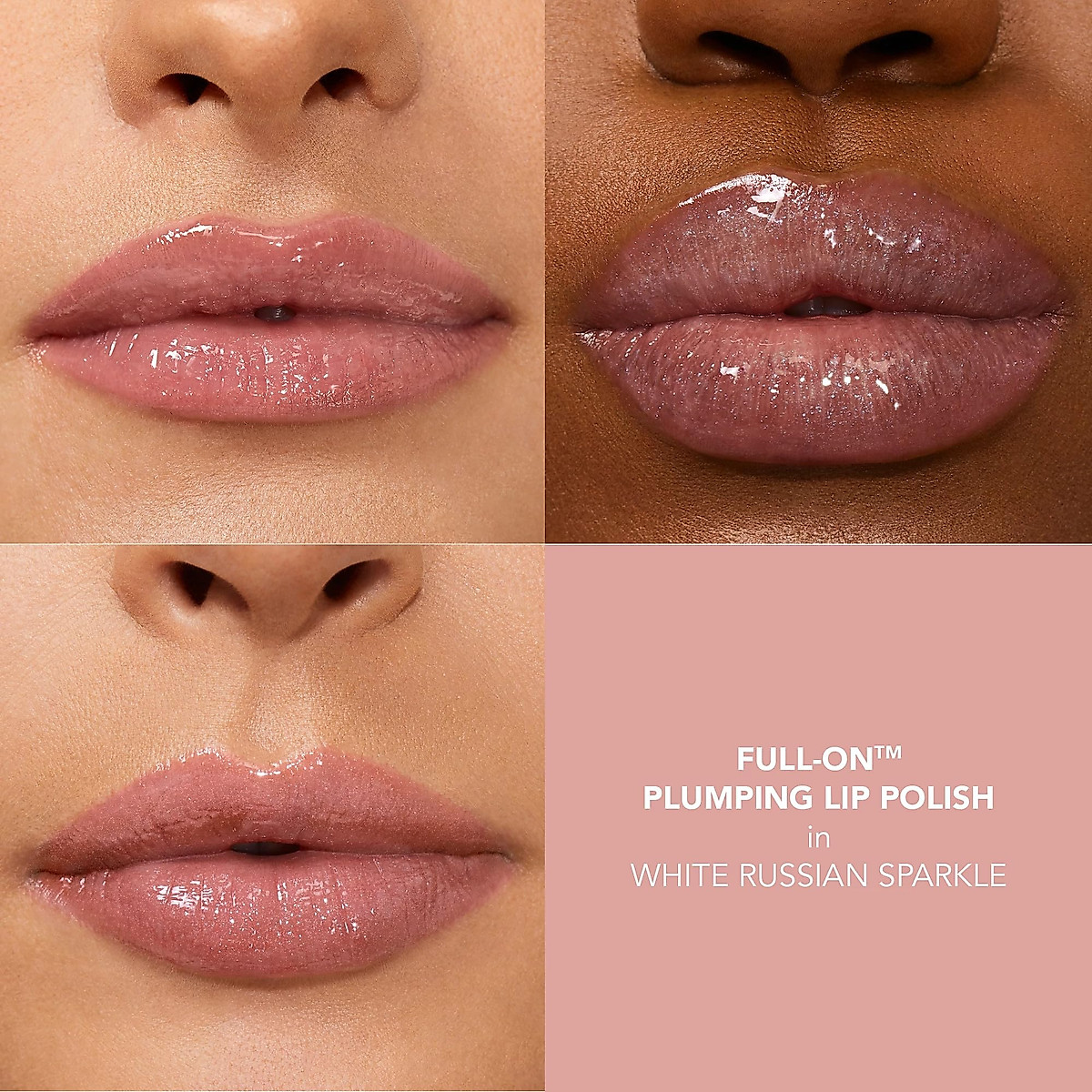 BUXOM Full-On Plumping Lip Polish, White Russian Sparkle