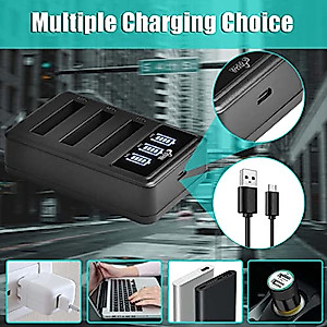 Pickle Power 3 Pack Li-50B D-LI92 Batteries and 3 Channel LED Battery Charger Replacement for Olympus Stylus Tough 6020 8000 8010 and Stylus 1020 1030 9000 SP-720UZ SZ-10 SZ-11 SZ-12 SZ-15 SZ-16 SZ-20