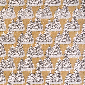 RUSPEPA Christmas Wrapping Paper, Jumbo Roll Kraft Paper - White Christmas Tree Design for Holiday Gift Wrap - 24 Inches x 100 Feet