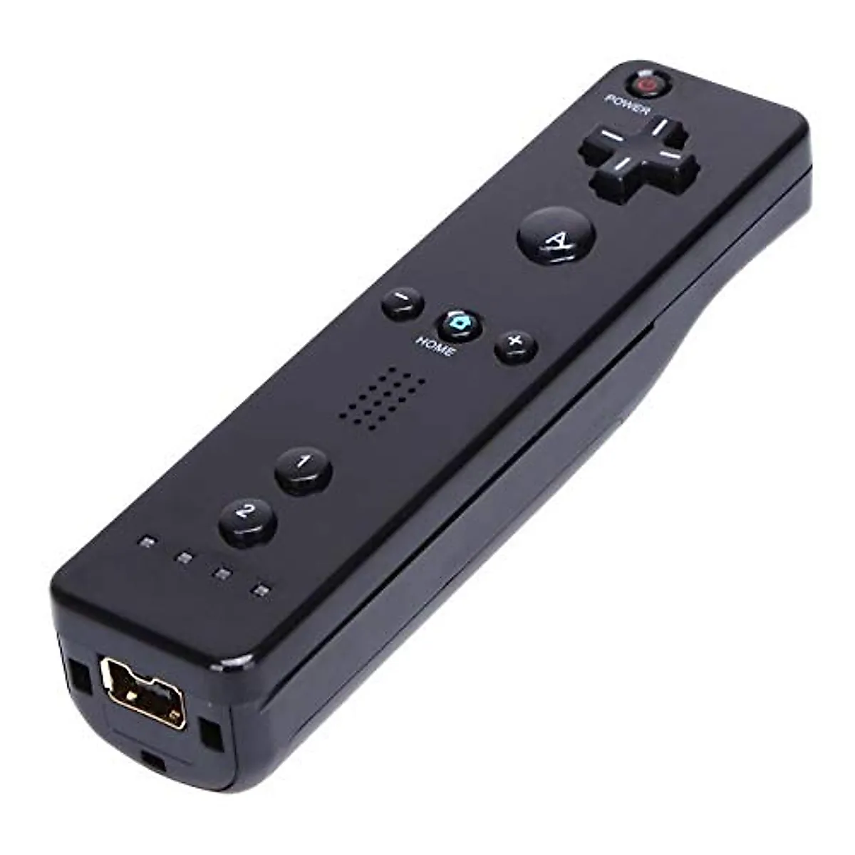 Lyyes Remote Controller for Wii, Wii Remote and Nunchuck Controllers with Silicon Case and Strap for Wii and Wii U (Black)