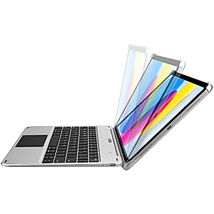 Keyboard Case with Trackpad, Arteck Bluetooth Keyboard with Folio Full Protection Case and Touch Pad for Apple 10.9-inch iPad 10 Generation (2022) with 130 Degree Swivel Rotating