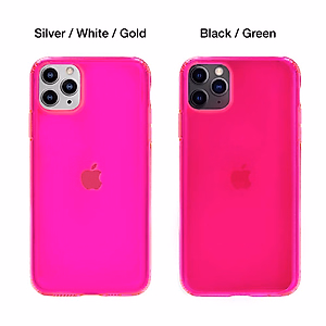 VELVET CAVIAR Compatible with iPhone 11 Pro Max Case Neon Pink - Cute Clear Protective Phone Cover for Women, Girls (Hot Pink)