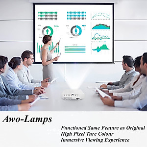 AWO Original UHP240W Lamp Bulb for BL-FP240E / SP.78V01GC01 with Housing for OPTOMA UHD300X UHD40 UHD400X UHD50 UHD51 UHD51/A UHD51A UHD550X UHD60 UHD65 Replacement Lamp