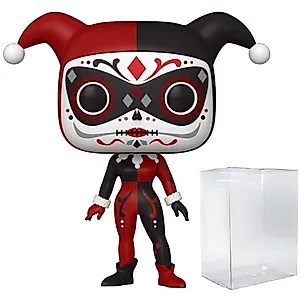 Funko Dia de Los Muertos - Harley Quinn Pop! Vinyl Figure (Bundled with Compatible Pop Box Protector Case)
