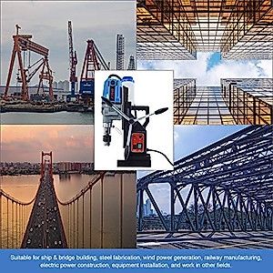 LETRA 1100W Magnetic Drill Press, Power Mag Drill with1/2 Inch Boring Diameter, 2700lbf Electromagnetic Heavy Duty Drilling Machine for Industrial Home Improvement