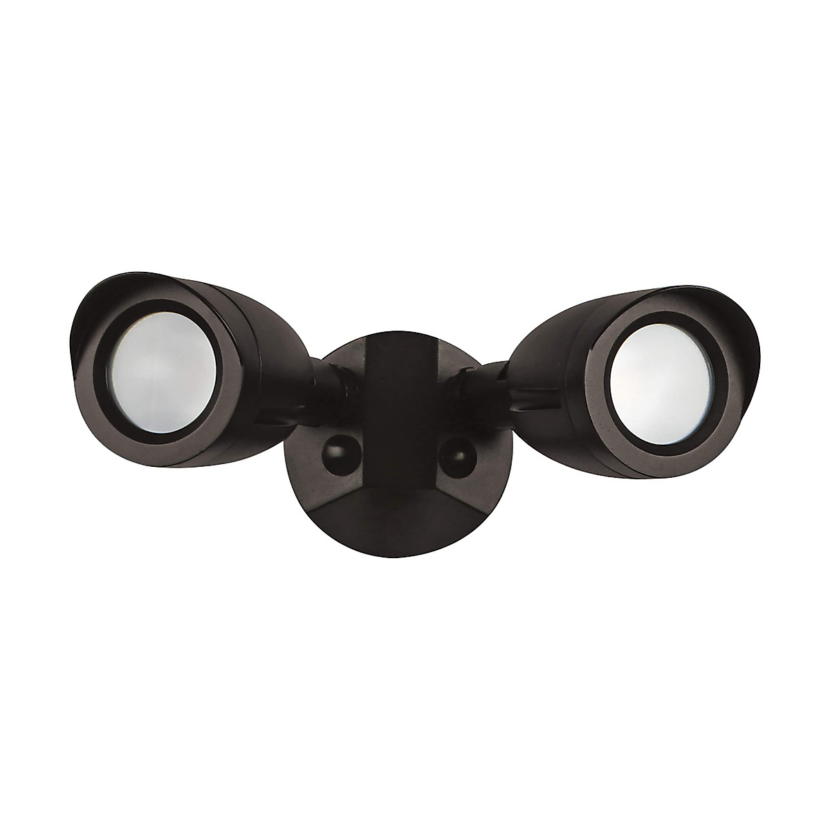 Satco (5 Pack) Part Number [65/718]; Die-Cast Aluminum Home-Garden and Backyard Outdoor Fixture; Bullet Head Security Flood Lights; Led Security Light; Dual Head; Bronze; 4000K