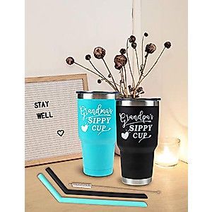 Grandma and Grandpa Mugs, Grandma Sippy Cup, Christmas Gifts, Grandpa Cups, Grandpa Sippy Cup Tumbler, Birthday Gifts for Grandparents, Grandparent Cups and Mugs, Grandma Gifts from Grandchildren