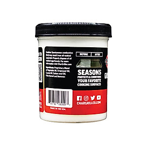 Char-Griller 8999 Flat Iron Griddle Conditioner Grill Accessory,Black