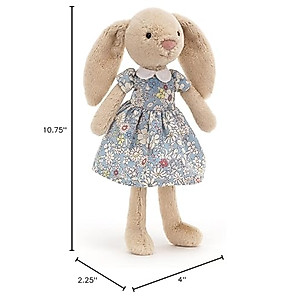 Jellycat Lottie Bunny Floral Stuffed Animal, 11 inches | Rabbit & Bunny Plush Toy | Classic Children's Gift