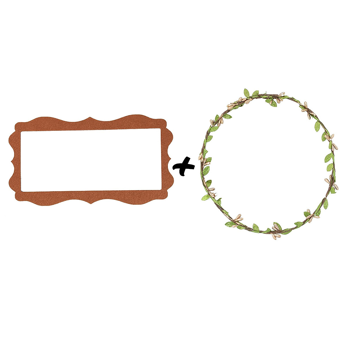 patucia Baby Milestone Blanket Marker, Milestone Marker for Blanket, Monthly Milestone Floral Wreath, Monthly Milestone Photo Prop Frame, 2 Pieces