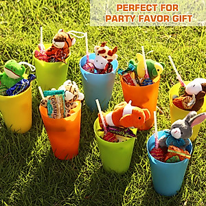 56 Pack Mini Plush Animals Toys Bulk, Small Stuffed Ocean Animal Toy Set, Keychain Decoration for Claw Machine, Birthday Party Favor, Goodie Bag Fillers, Christmas, Classroom Prize Box, School Reward