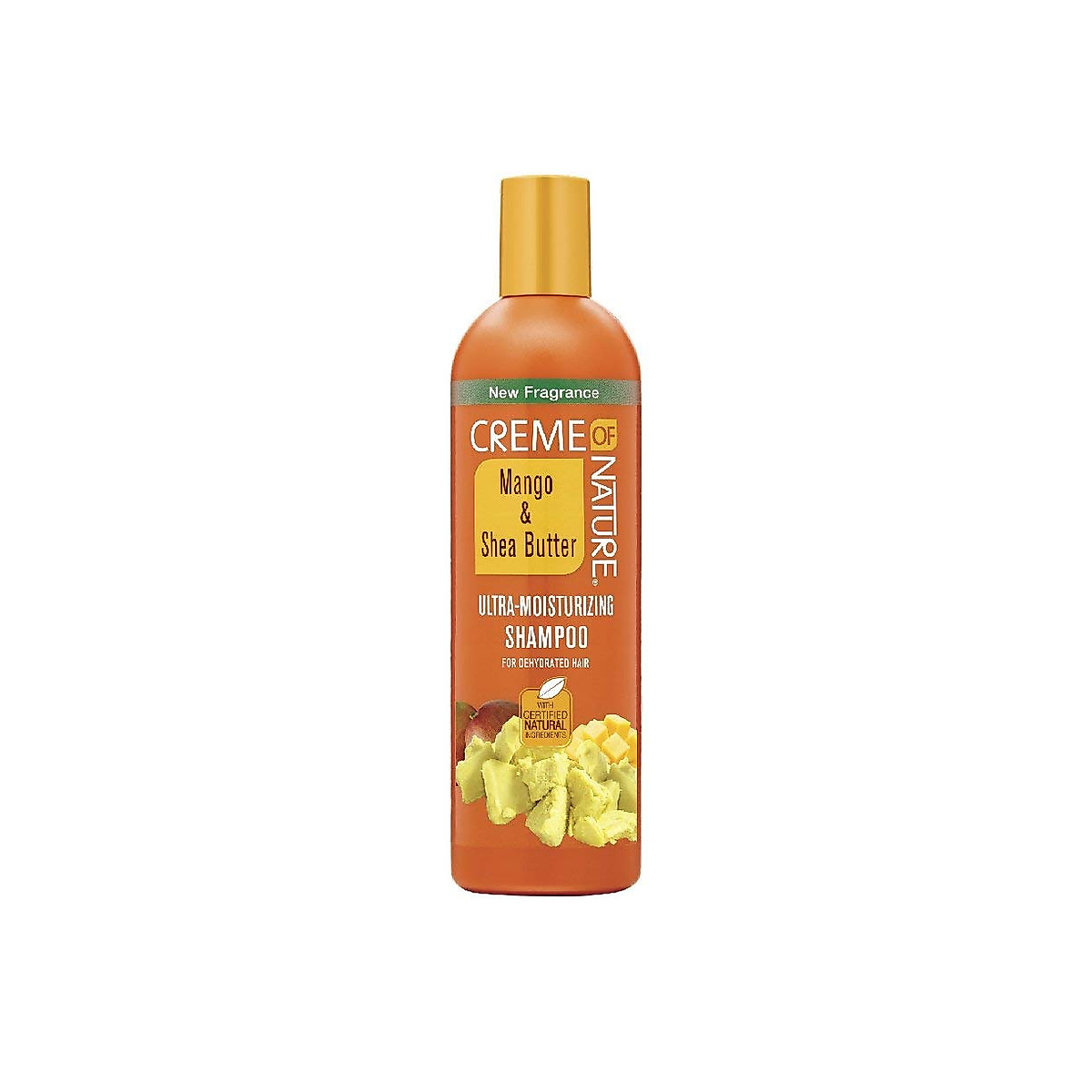 Shampoo with Mango & Shea Butter by Creme of Nature, Ultra Moisturizing for Dry Dehydrated Hair, 12 Fl Oz