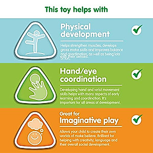 Early Learning Centre Wooden Activity Workbench, Imaginative Play, Hand Eye Coordination, Physical Development, Kids Toys for Ages 12 Month, Amazon Exclusive