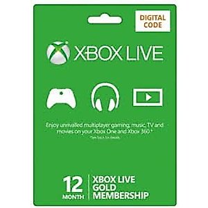 Microsoft-Xbox Live 12 Month Gold Membership - Digital Code