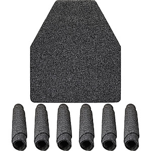 Nuanchu Nonslip Urinal Mats Urinal Floor Mats Water Absorption Urinal Mat Bathroom Urinal Floor Pads for Men's Bathroom Restroom (6, Gray)