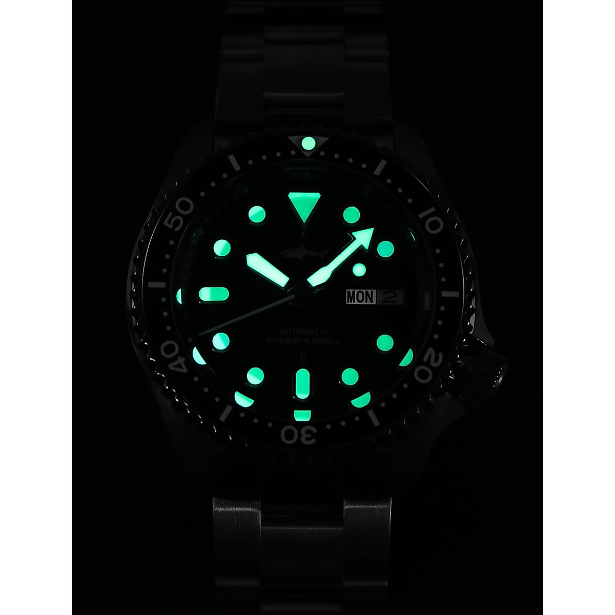 TACTICAL FROG Heimdallr SKX007 Dive Watches for Men, NH36A Movement C3 Luminous Mens Automatic Watches, 200 Meter Water Resistant, Multi-Color