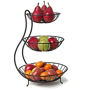 Spectrum Diversified Yumi Arched 3 Tier Server, Black