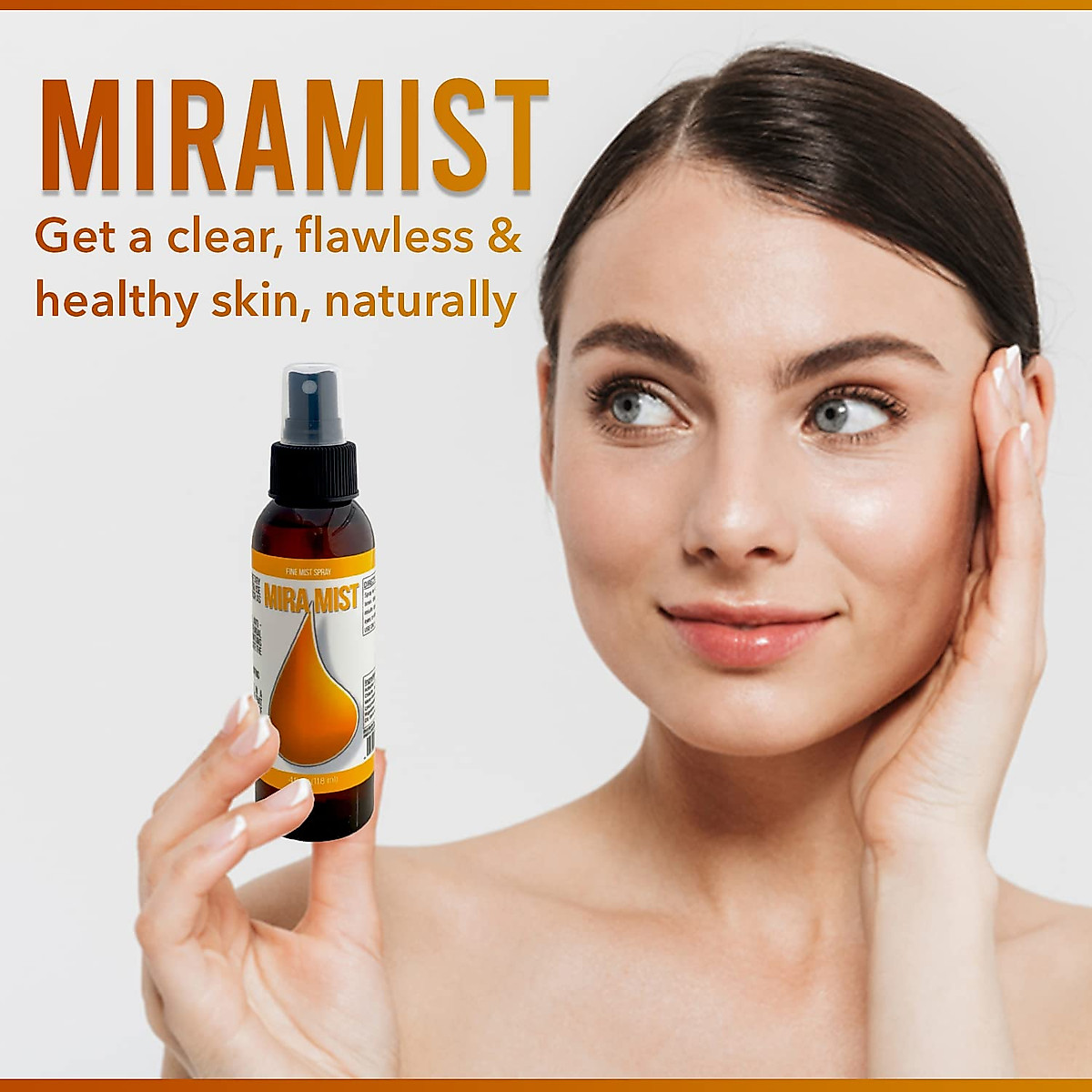 Miramist - Acne Spray for Body & Face - Sunburn Relief for Men Women Teens - Topical Hormonal Acne Solution for Pimples & Blemishes - Includes Aloe Vera, MSM, Silver, Zinc & Copper
