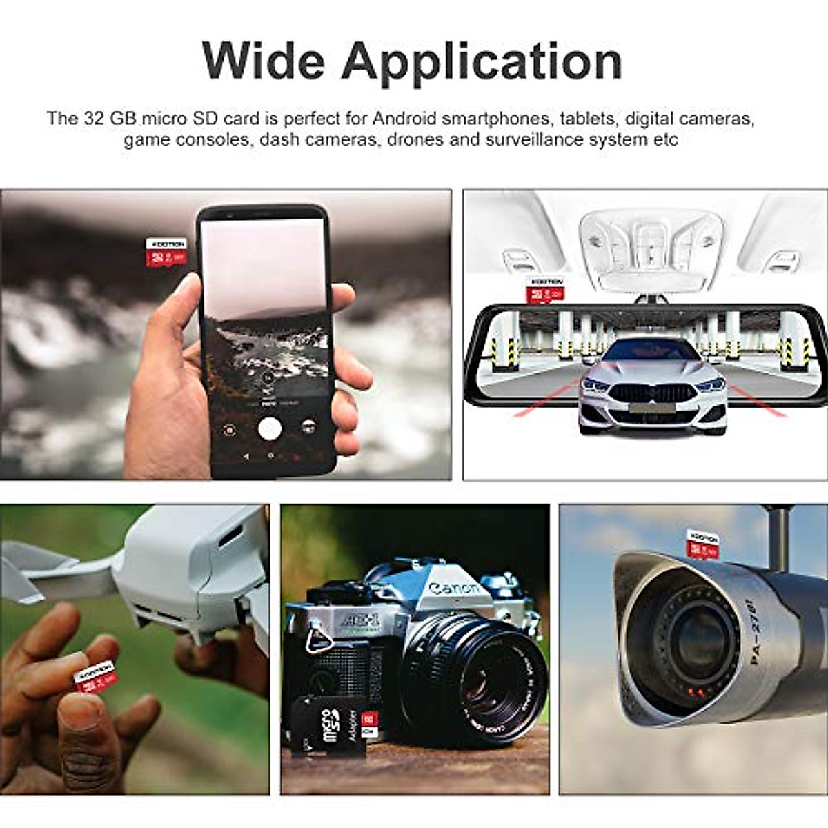 KOOTION 5 X 32GB Micro SD Card Class 10 Micro SDHC Card 32GB TF Card High-Speed Micro SD Cards 5 Pack Memory Card UHS-1, C10, U1