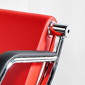 Bestmart INC 3-Seat Office Reception Sofa Waiting Room Bench Visitor Guest Sofa Airport Clinic Seat (RED)