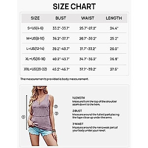MEROKEETY Womens V Neck Tank Tops Summer Sleeveless Ribbed Button Casual Henley Shirts Salmon