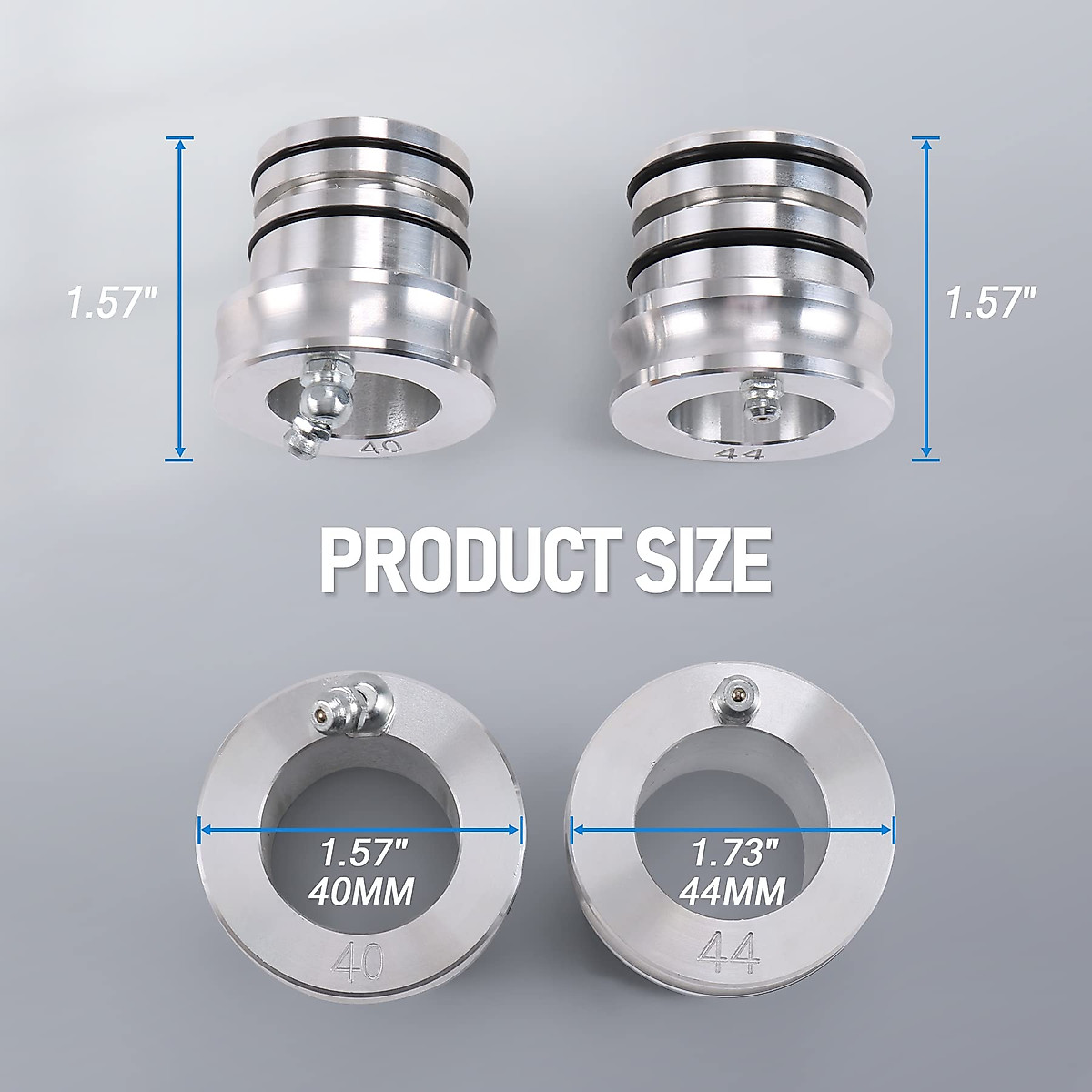 JDMSPEED New 44/40MM Front Rear Wheel Bearing Greaser Tools Replacement for Polaris Ranger 570 800 900 1000XP Sportsman 500 850 1000XP Replacement for Polaris ATV UTV SxS/RZR 900S/ 1000/ PRO XP