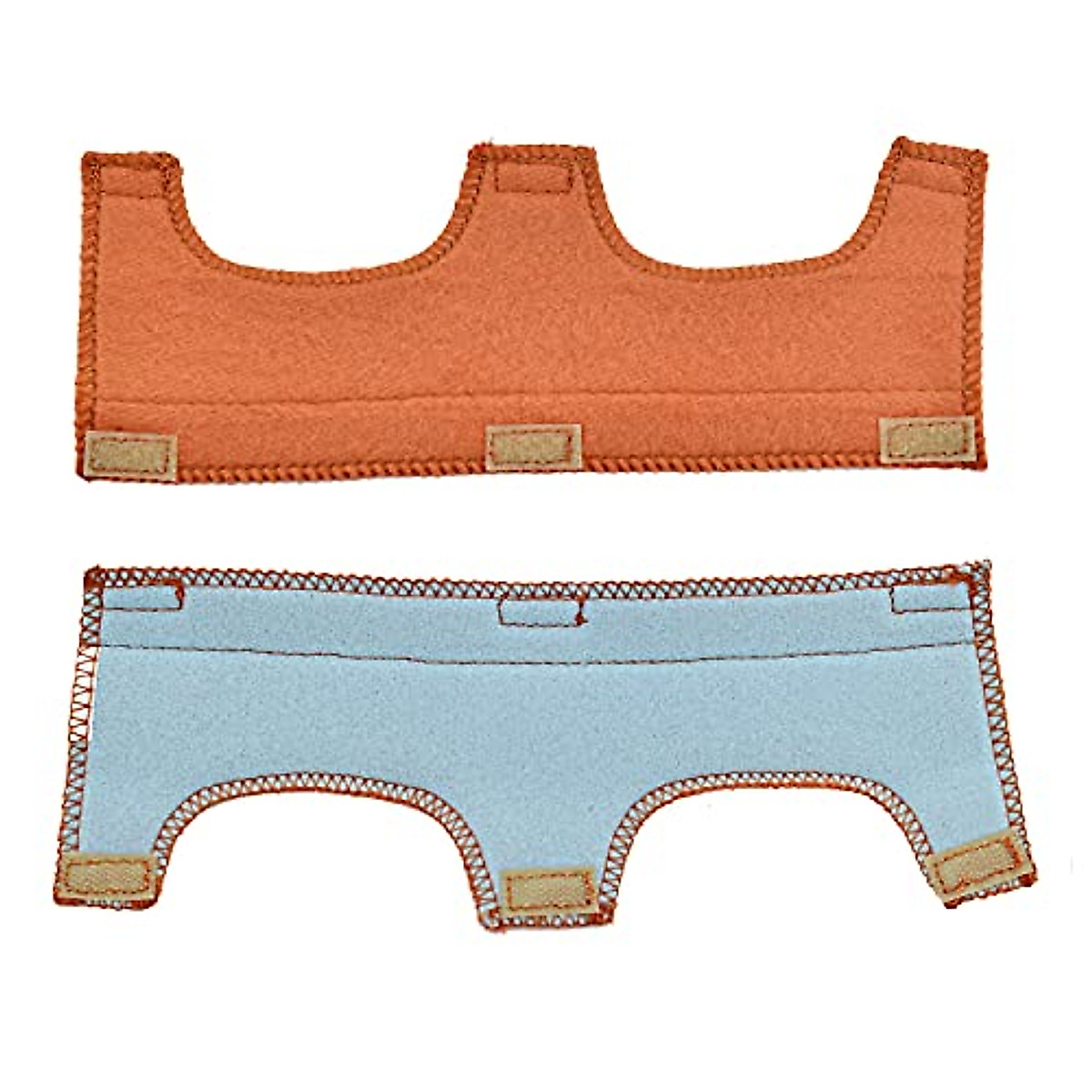 Helmet Comforter Pad Hard Hat Helmet Sweatband Liners Welding Helmet Antiperspirant Belt Welding Hood Air Cushion Sweatband (PaleBrown_10_Pack)