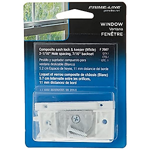 Prime-Line F 2667 Window Sash Lock for Vinyl Windows, White