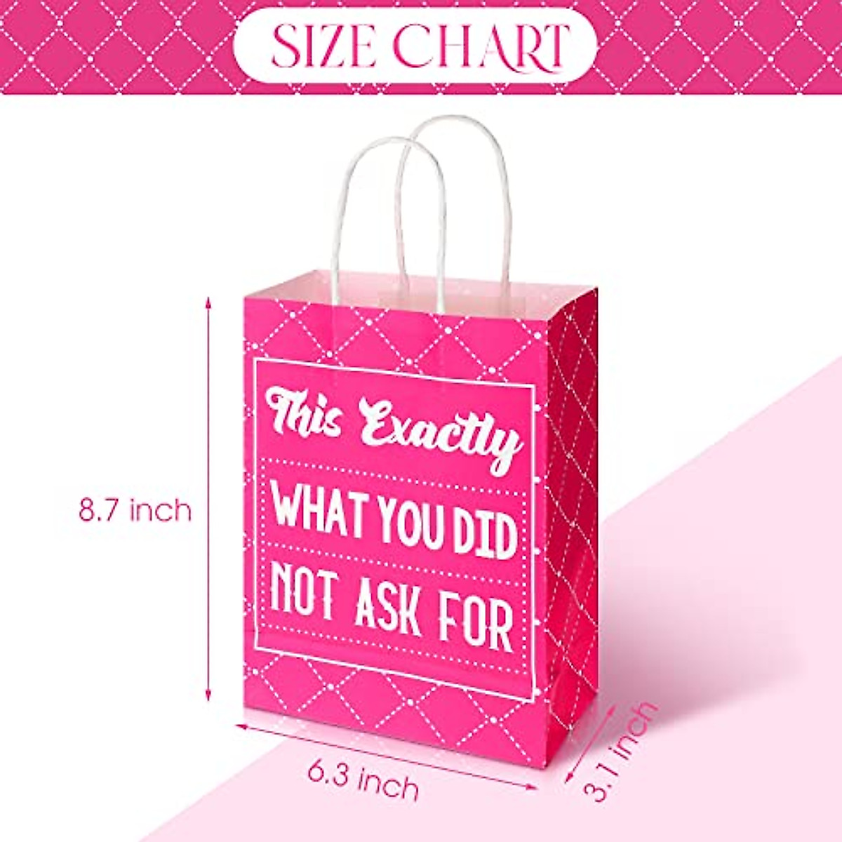 8 Pieces Funny Birthday Gift Bags Colorful Reusable Paper Bags Birthday Holiday Medium Large Rainbow Gift Wrap Baby Showers Bridal Showers Birthdays Easter Party Supplies Goodie Bags for Women Men