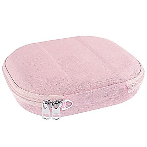Geekria NOVA Headphones Case Compatible with JBL Tune 510BT, Tune 560BT, Tune 660 BTNC, Live 460NC, Live 400BT, E45BT Case, Replacement Hard Shell Travel Bag with Cable Storage (Pink)