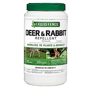 Liquid Fence Deer And Rabbit Repellent Granular 2 Pounds, Apply Year-Round, 2 Pack