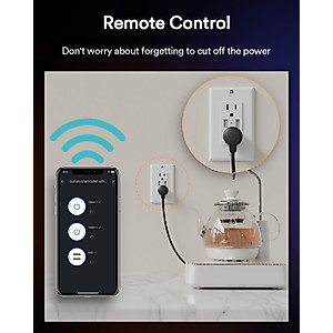 Smart USB Outlet in-Wall - Smart Electrical Outlet That Work with Alexa, Google Home, 15 Amp, No Hub Required, ETL & FCC Certified, 2.4G WiFi Only (4 Pack)