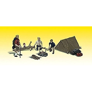 Woodland Scenics Campers (3) w/Tent & Accessories O Scale