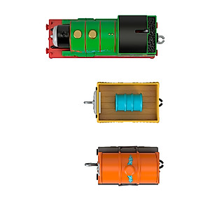 Thomas & Friends Percy and Troublesome Truck, Battery-Powered Motorized Toy Train for Preschool Kids Ages 3 Years and up