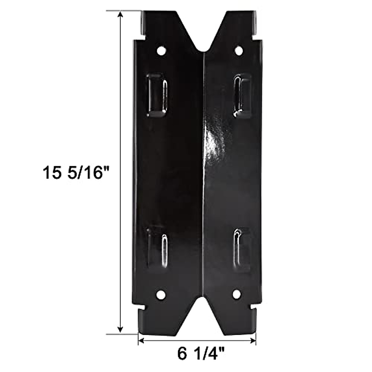 Criditpid Grill Replacement Parts for Brinkman 810-3660-S, 810-3661-F Models. Grill Heat Plate Shields, Pipe Burner Tubes and Crossover Tubes for Brinkman 810-3660-S.