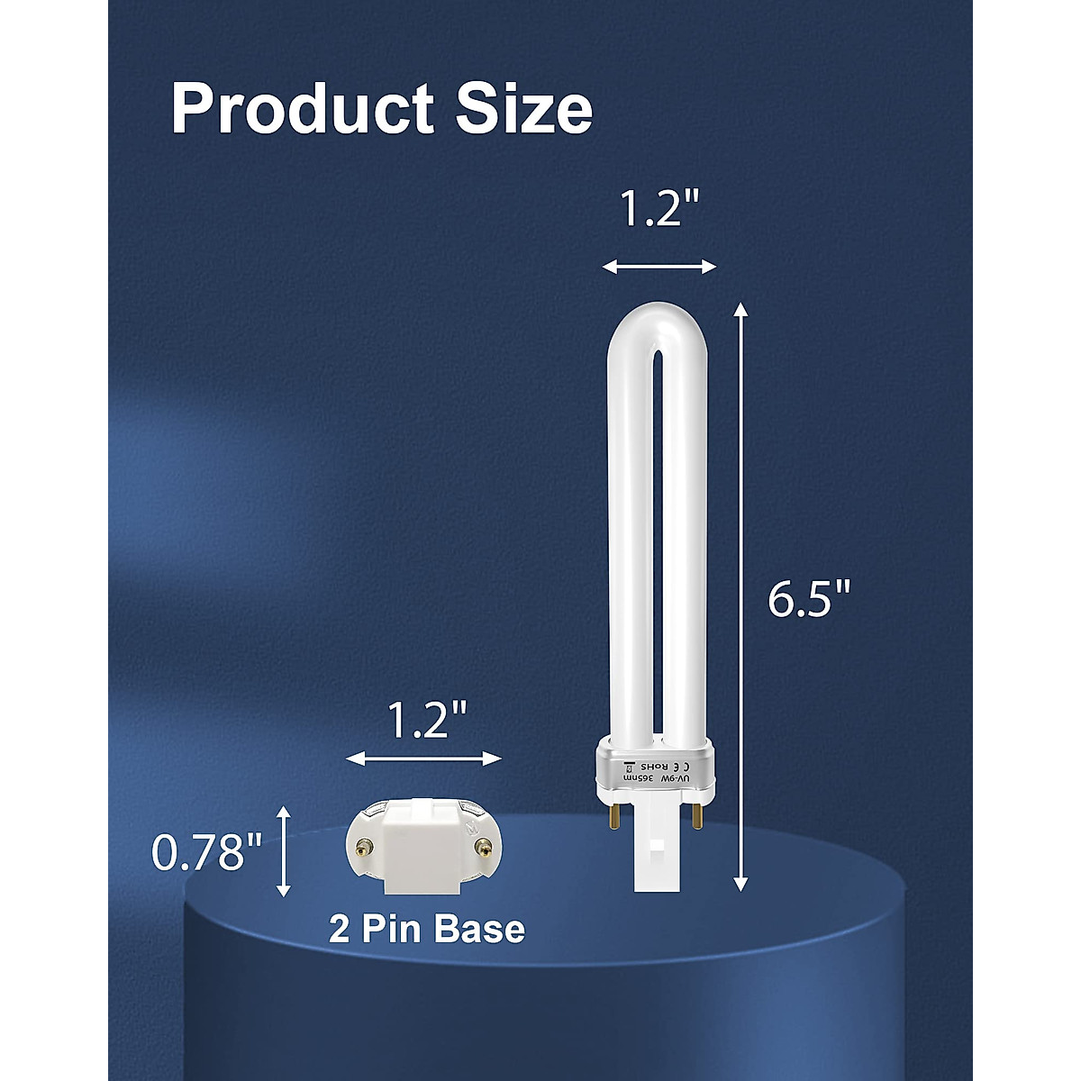 4 Pack 21050 9W Replacement Bulbs Compatible with Dynatrap DT3009 DT3019 DT3039 Indoor Insect Mosquito Trap
