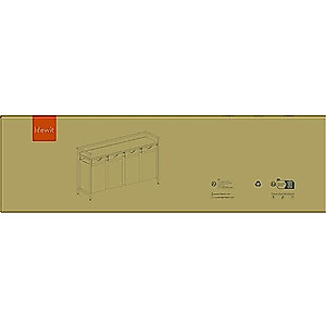 Lifewit Laundry Hamper 4 Section, 168L Pull out Laundry Clothes Basket Organizer with Large Top Shelf and 4 Removable Bags and Handles, Laundry Sorter for Laundry Room Bedroom Bathroom Dorm, Black