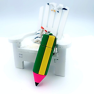 Cute USB Flash Drive - Fun USB 16GB - 16GB Storage Pen Drive - 16GB USB Drives(Yellow/Green Pencil)
