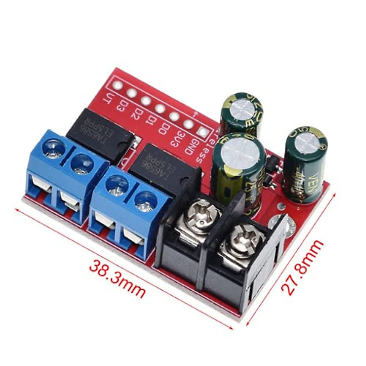 Davitu Motor Driver - H Bridge Remote Control 5A 3V-14V Dual DC Motor Drive Module Voltage Reverse PWM Speed Regulation Double Super L298N