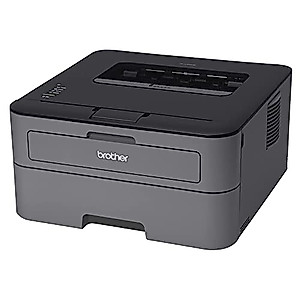 Brother L-2300D Series Compact Monochrome Laser Printer I Auto 2-Sided Printing I Up to 26 Pages/min I Up to 250-sheet/tray I Up to 2400 x 600 dpi I 27ppm + Printer Cable