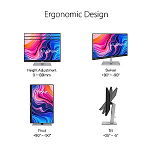 ASUS ProArt Display PA247CV 23.8” Monitor, 1080P Full HD, 100% sRGB/Rec. 709, IPS (RENEW) (Renewed)