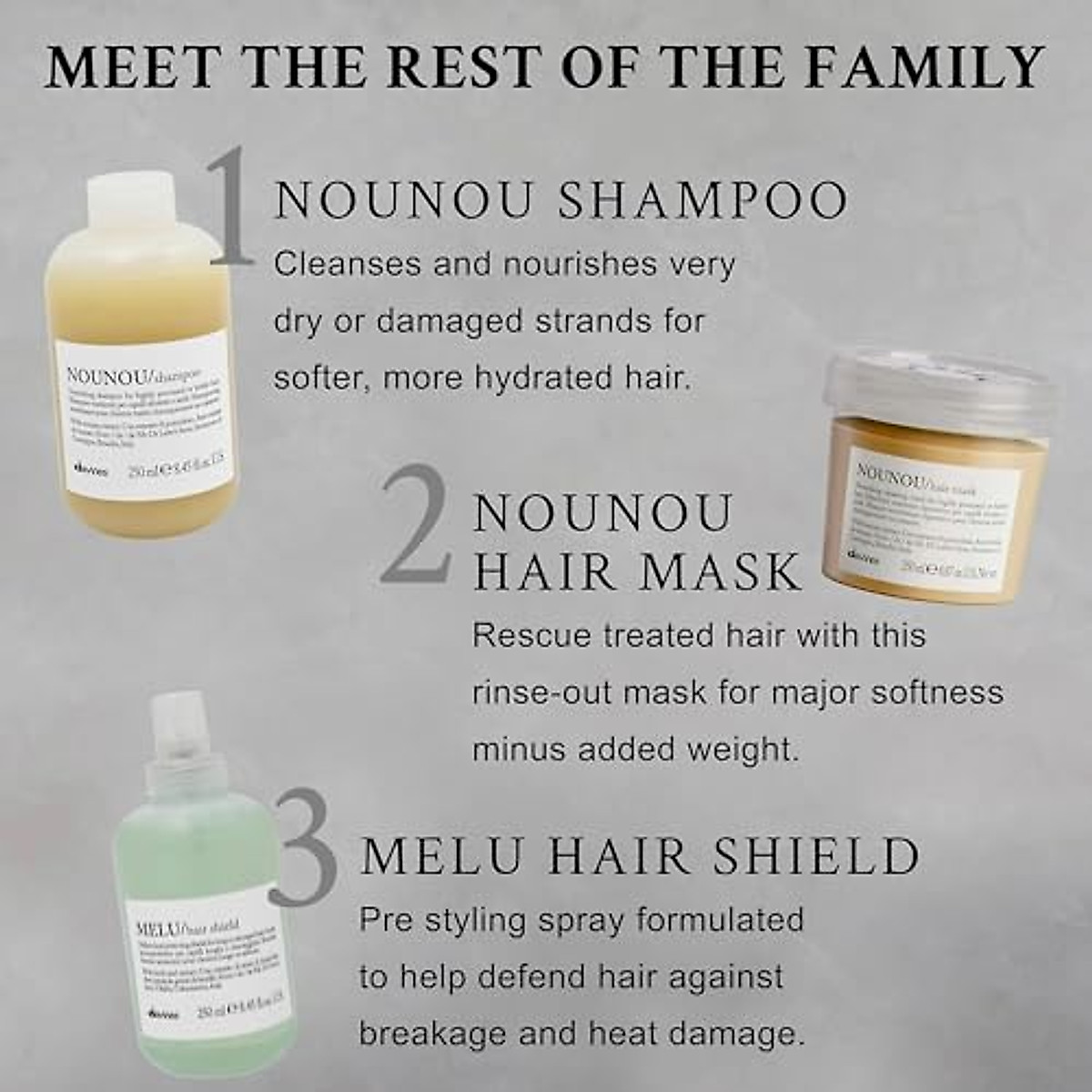 Davines Nounou Hair Mask, 8.87 Fl Oz (Pack of 1)
