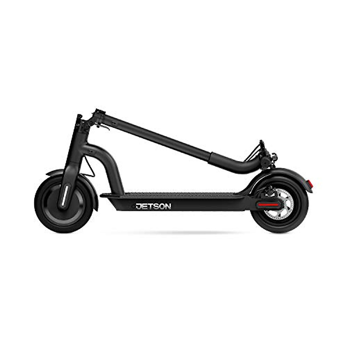 Jetson Eris Adult Electric Scooter - Includes Easy Folding Mechanism, LCD Display, Integrated Phone Holder, Reach Speeds up to 14 MPH, Range of up to 12 Miles, Ages 12+, Black, JERIS-BLK