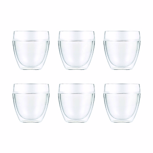 Bodum Pavina Outdoor Double-Wall Plastic Tumbler, BPA-Free, 8oz, Clear