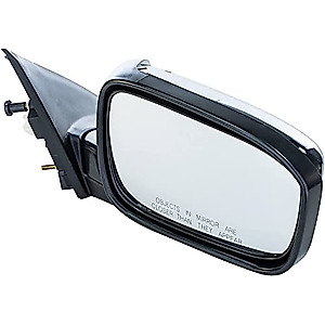Passenger Side Mirror for Honda Accord LX/EX/SE Models 4door sedan (2003 2004 2005 2006 2007) Manual Folding Power Adjusting Non-Heated Right Side Rear View Outside Door Mirror Replacement - HO1321152