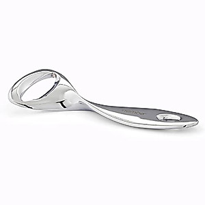 nambe Twist Bottle Opener | Beer Bottle Opener | Solid and Durable Chrome Plated | 6” x 2.5” | Gift for Men Husband Father | Designed by Andrew Reed (Silver)