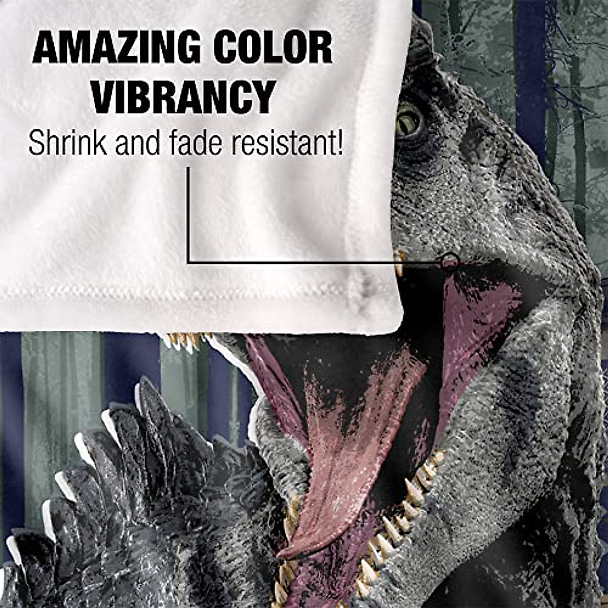 Jurassic World: Dominion Blanket, 36"x58" Giganotosaurus Silky Touch Super Soft Throw Blanket
