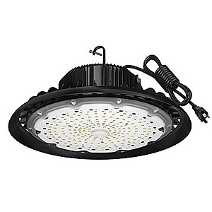 ANTLUX UFO LED High Bay Light, 200W (800W HID/HPS Replacement), 24000LM, 5000K, IP65 Waterproof, US Plug, LED Warehouse Lights, Industrial Workshop High Bay LED Lighting Fixtures
